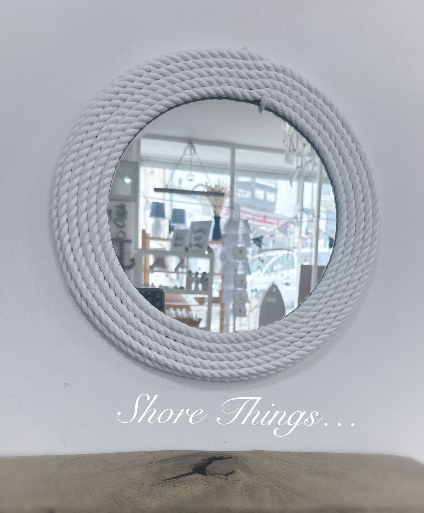 White Rope Mirror 15” – Shore Things